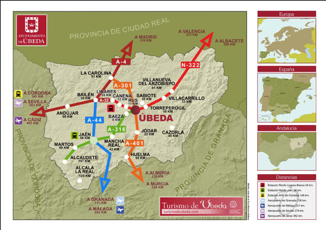 Ayuntamiento de Úbeda - Portal Turístico - Mapas y planos - Mapas y planos